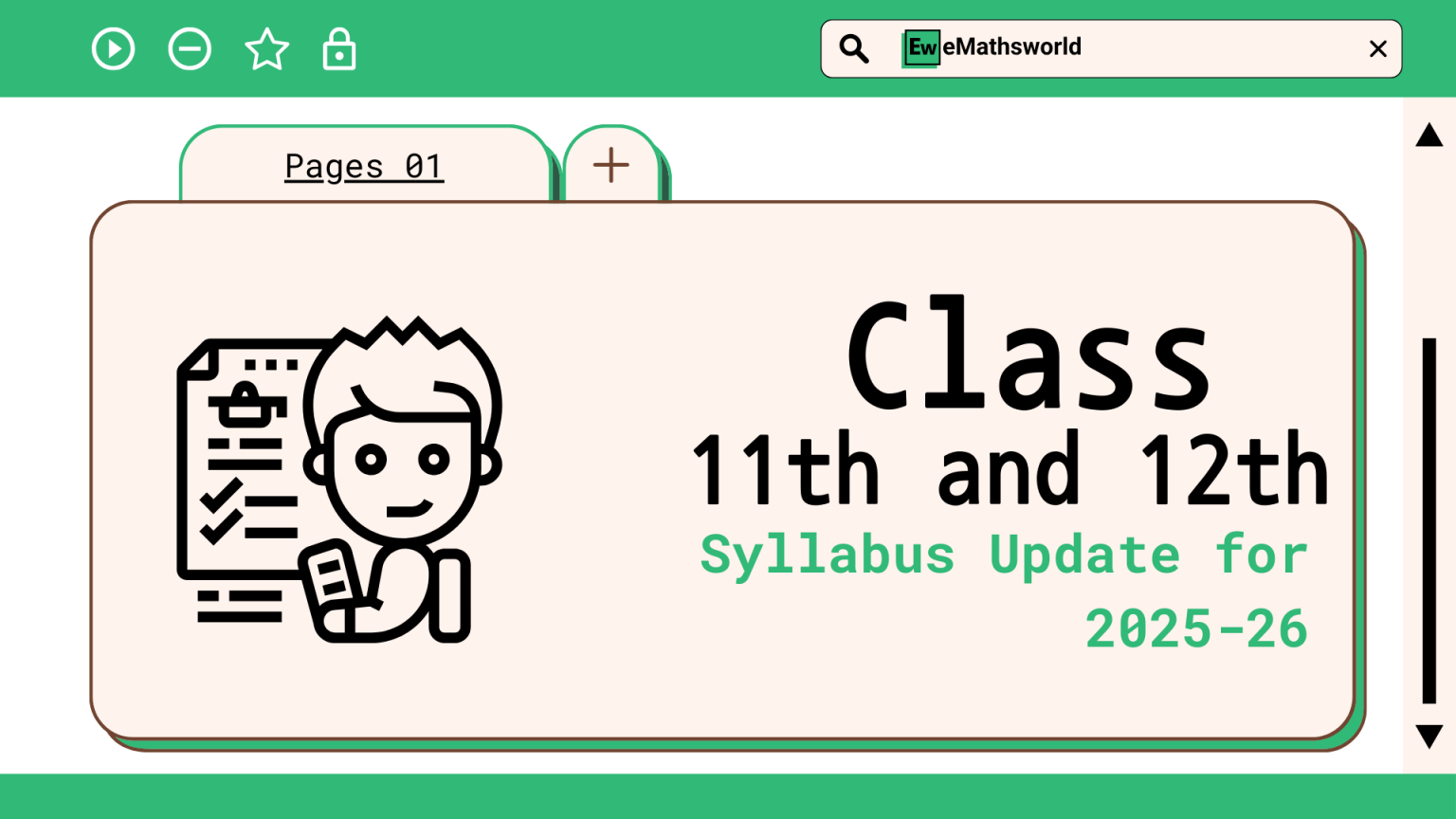 Class 11th and 12th Mathematics Syllabus Update for 2025-26